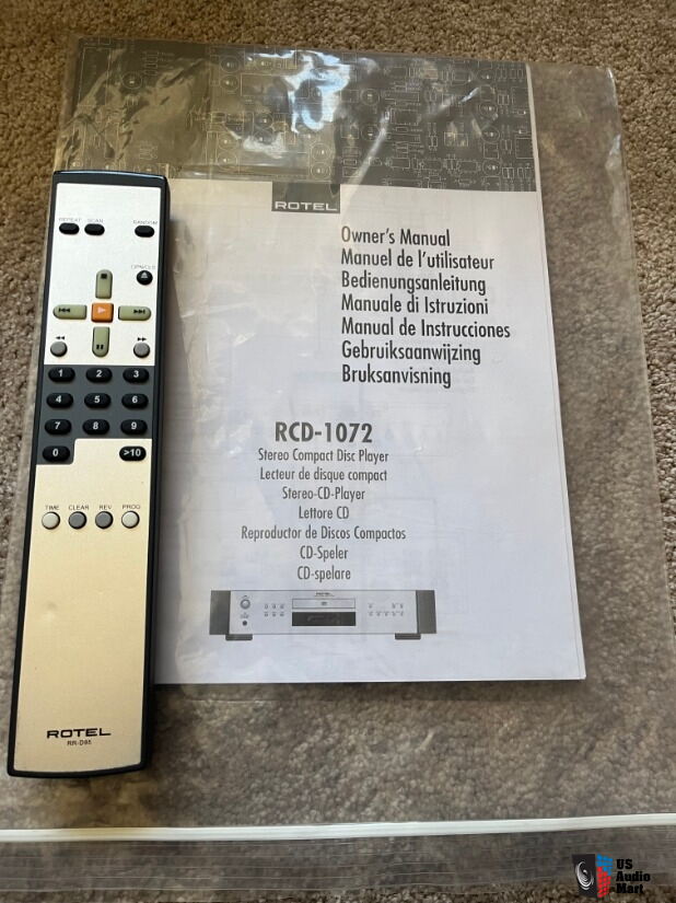 Rotel RCD 1072 CD Player Photo #5564750 - US Audio Mart