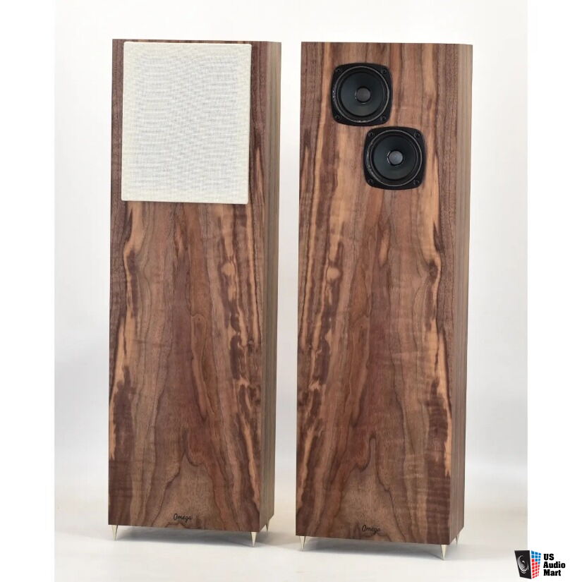 Omega Super 3 High Output XRS Towers in Claro Walnut Photo #5566541 ...
