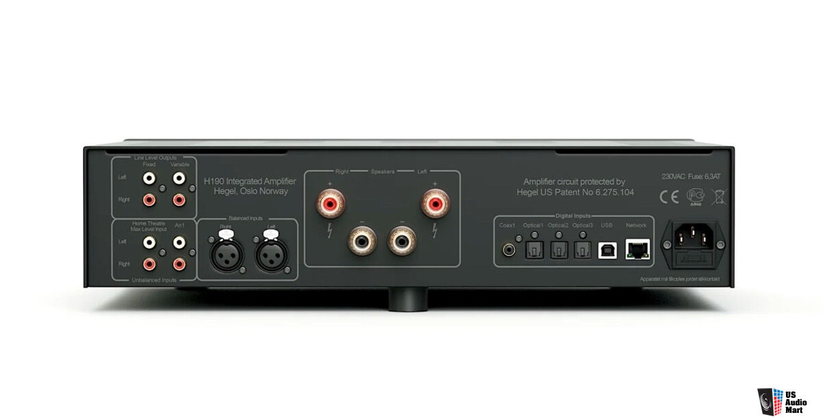 Hegel H190 Integrated Streaming Amplifier (Black) Photo #5578188 - US ...
