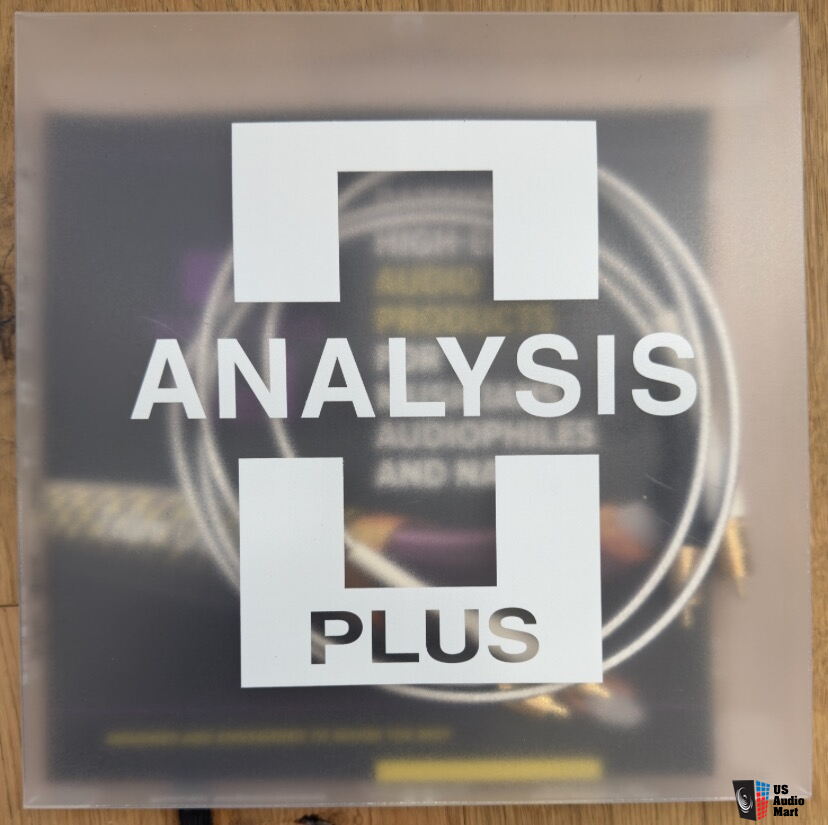 Analysis Plus Silver Apex Interconnect Pair 1M - RCA - NEW in box Photo ...