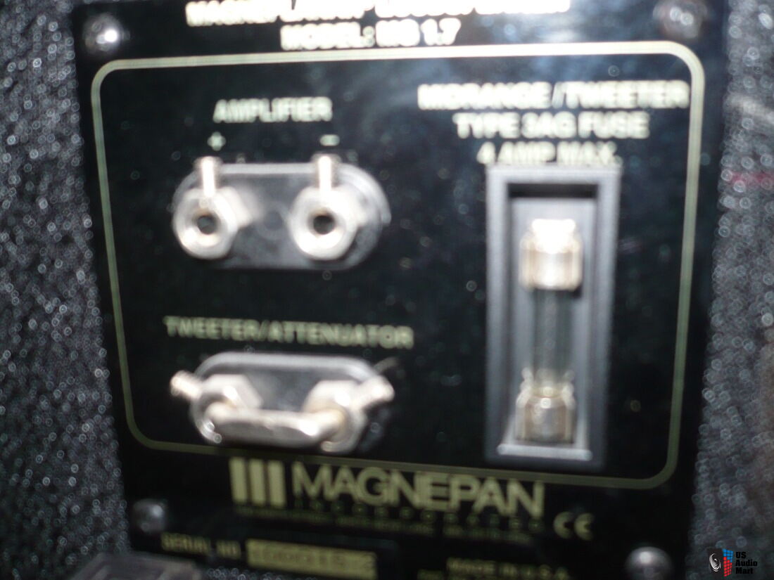Magnepan MG 1.7 in black Photo #5569441 - US Audio Mart