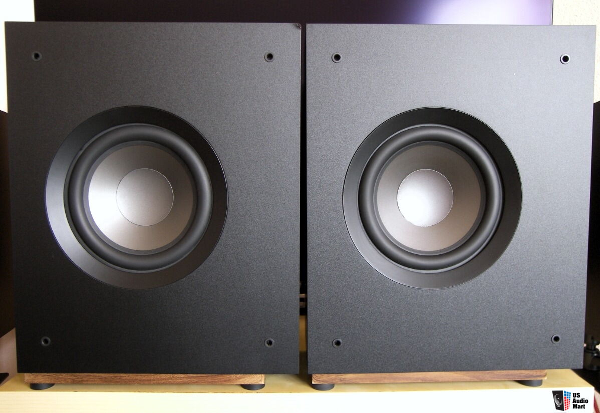 Jamo S808 slim profile 100W powered 8" subwoofer stereo pair Photo ...
