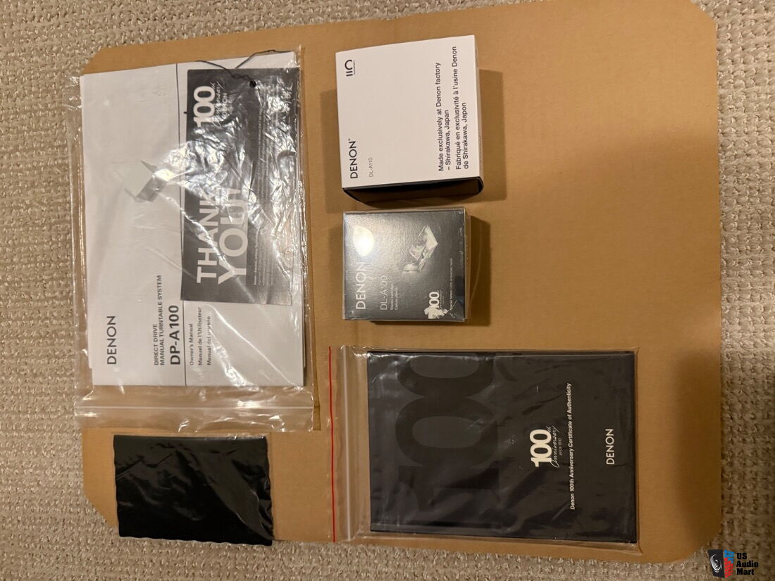 Denon DP-A100 100th Anniversary Turntable w/ Full Accessories & 110 ...