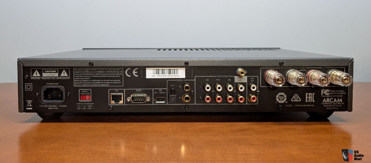 Arcam SA-20 Class G Integrated Amplifier - 90W, 32-bit DAC, Phono Input ...