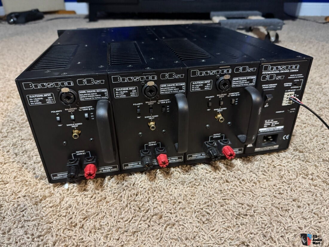 Bryston 6B ST 3-Channel Power Amplifier - FREE shipping TO CON US Photo ...