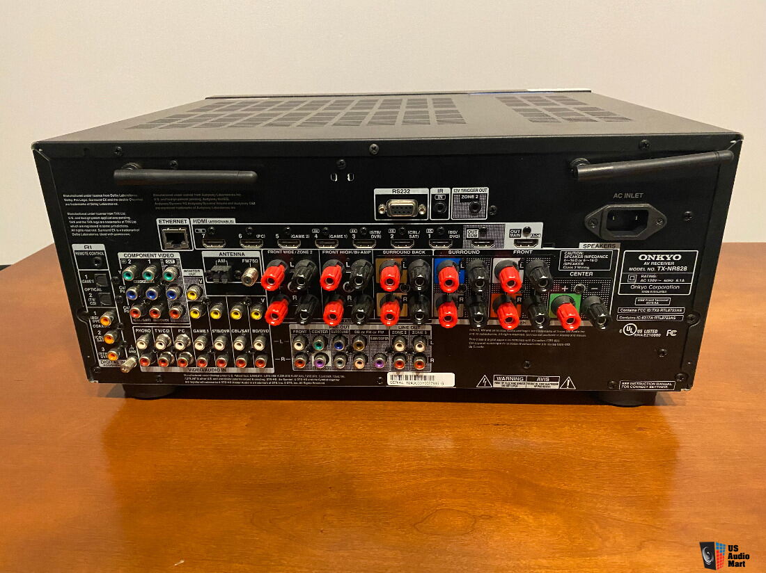 Onkyo TX-NR828 AV Receiver - Black (Certified THX Select2 Plus, 4K ...