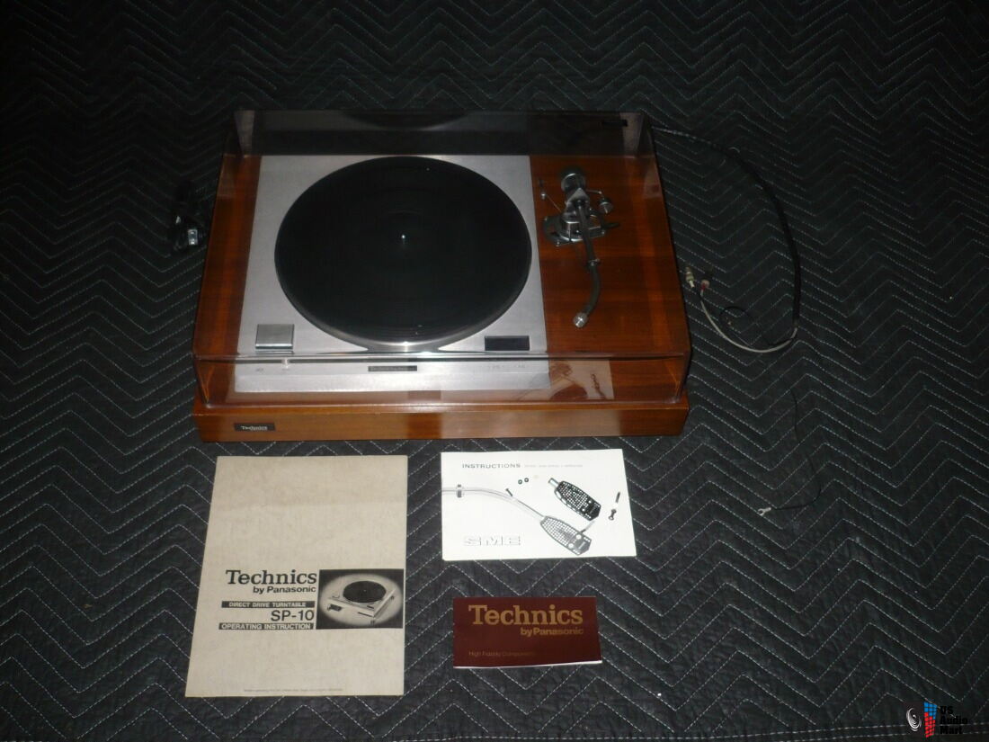 Technics SP-10 with base and cover. SME 3009 II Improved Dealer Ad ...