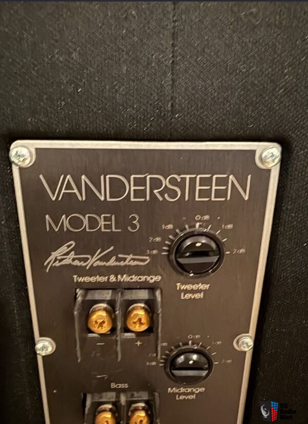 Vandersteen 3A Signature Speakers + Solid Silver Bi-Wire audiphile ...