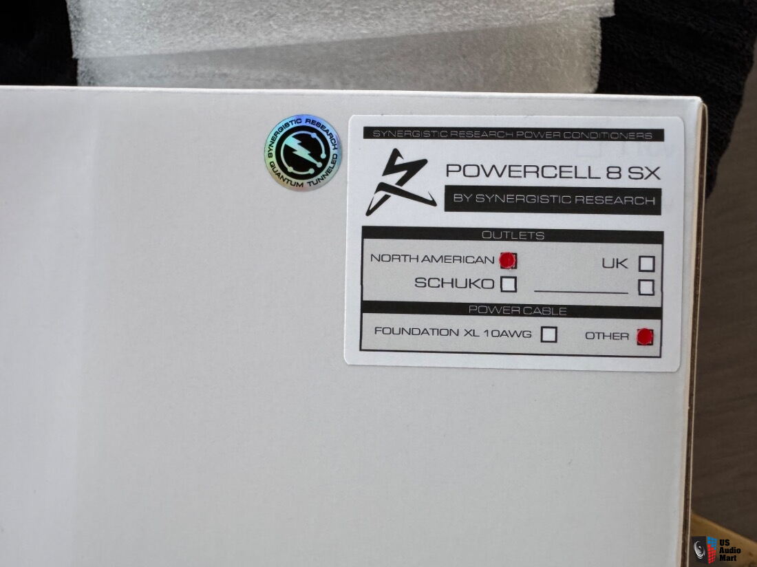 Synergistic Research PowerCell 8SX with Euphoria SX HC Power Cell cord ...