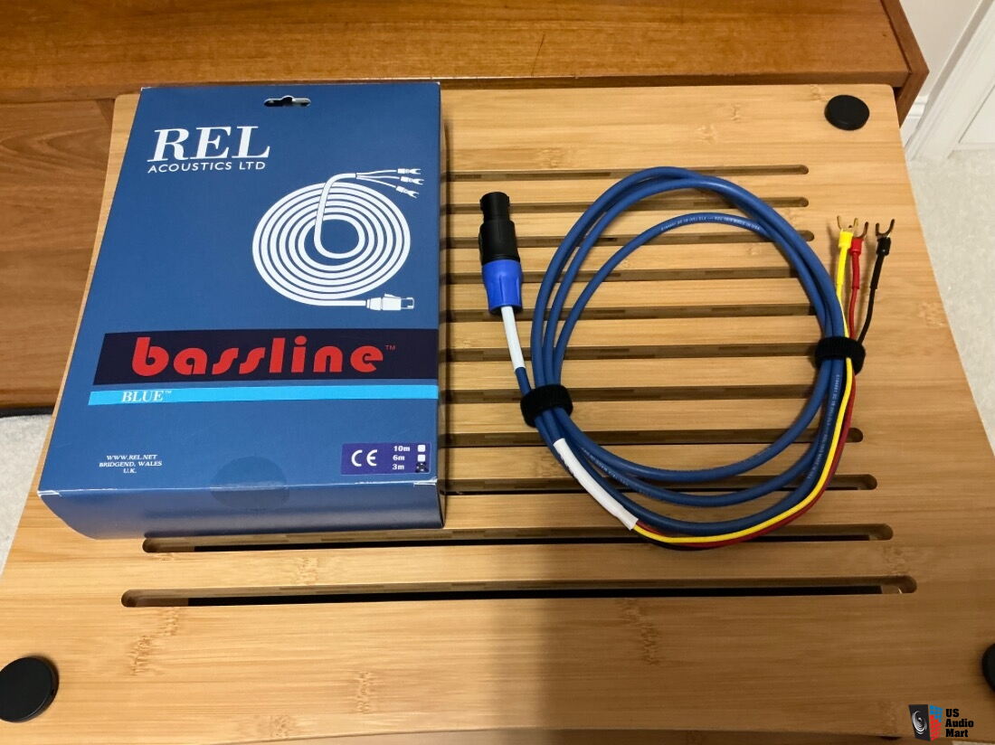 REL Bassline Blue Subwoofer Cable - 3 meter Photo #5603437 - US Audio Mart