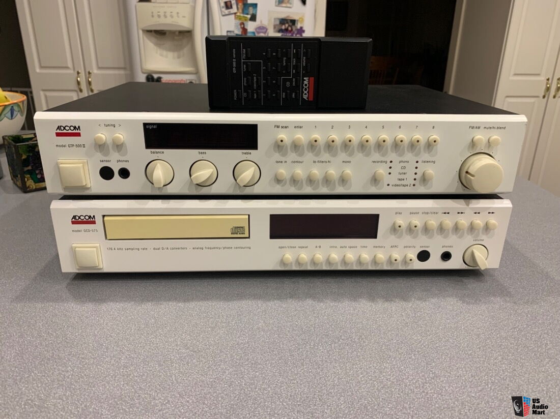 Adcom white face setup For Sale - US Audio Mart