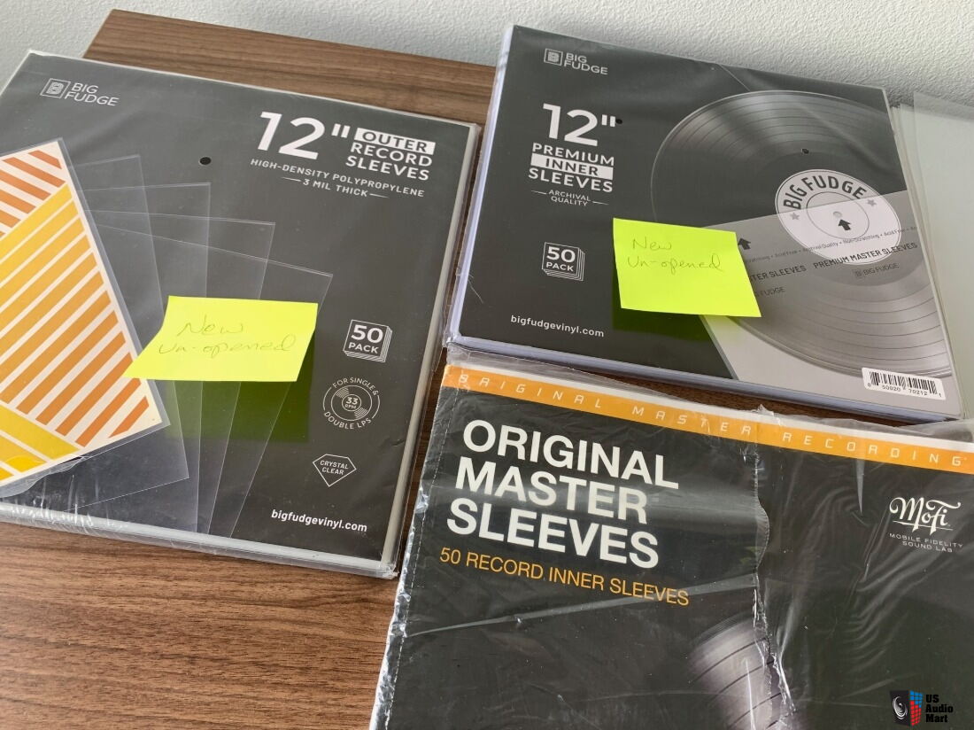 Assortment of Inner and Outer Vinyl Record Sleeves Big Fudge MOFI New ...