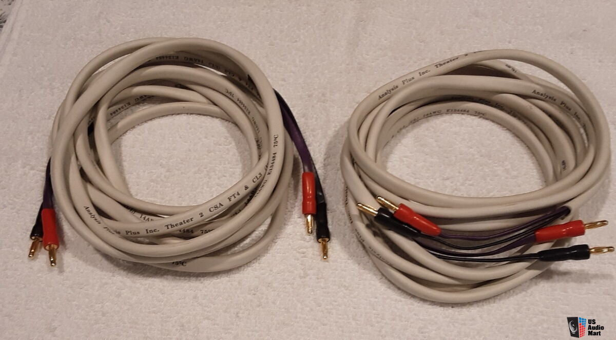 Analysis Plus Theater 2 speaker cables 3m For Sale - Aussie Audio Mart
