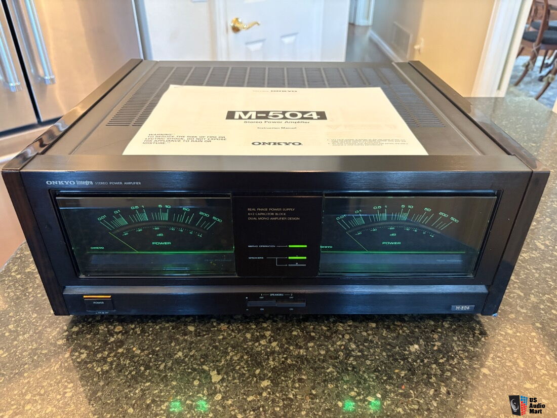Onkyo Integra M-504 Power Amplifier - SERVICED - TESTED - Beautiful ...