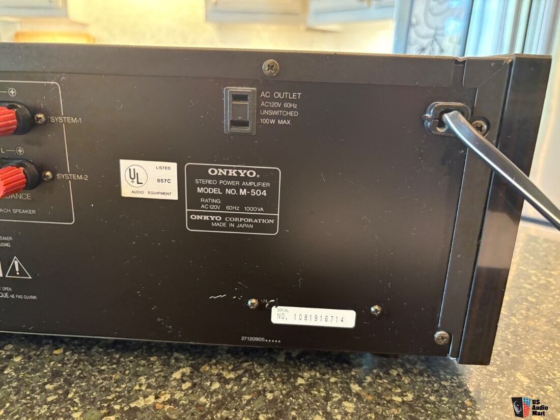 Onkyo Integra M-504 Power Amplifier - SERVICED - TESTED - Beautiful ...