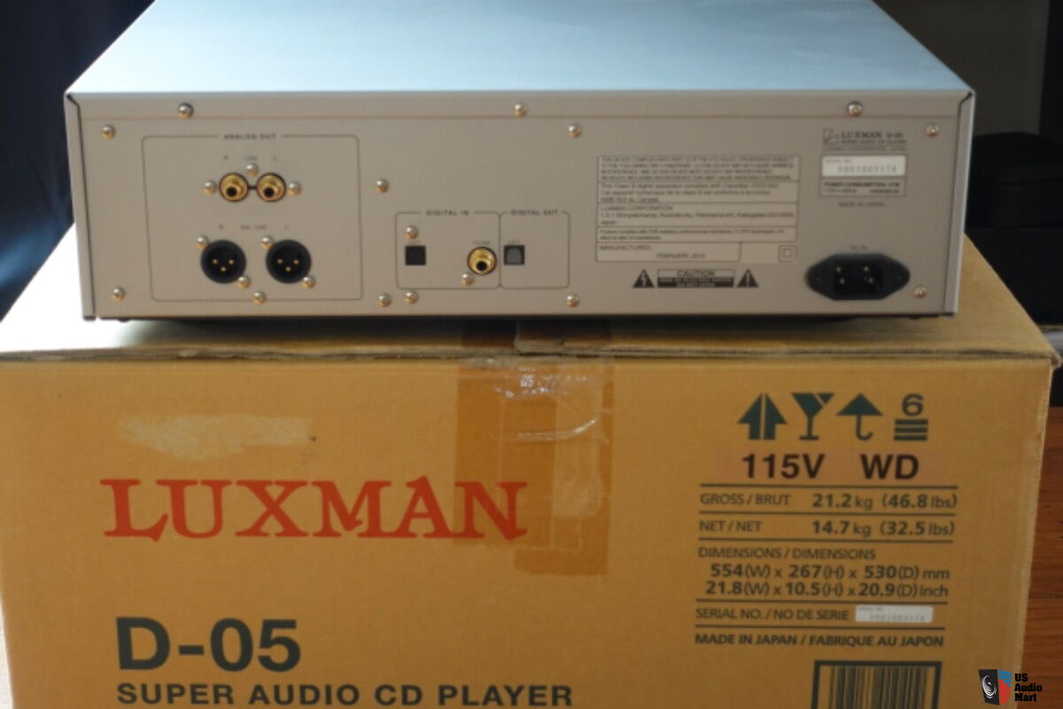Luxman D-05 Super Audio CD Player Photo #5612743 - US Audio Mart