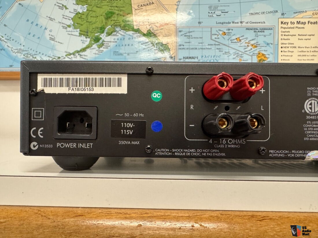 Arcam A18 integrated amplifier with remote and phono stage, orig ...