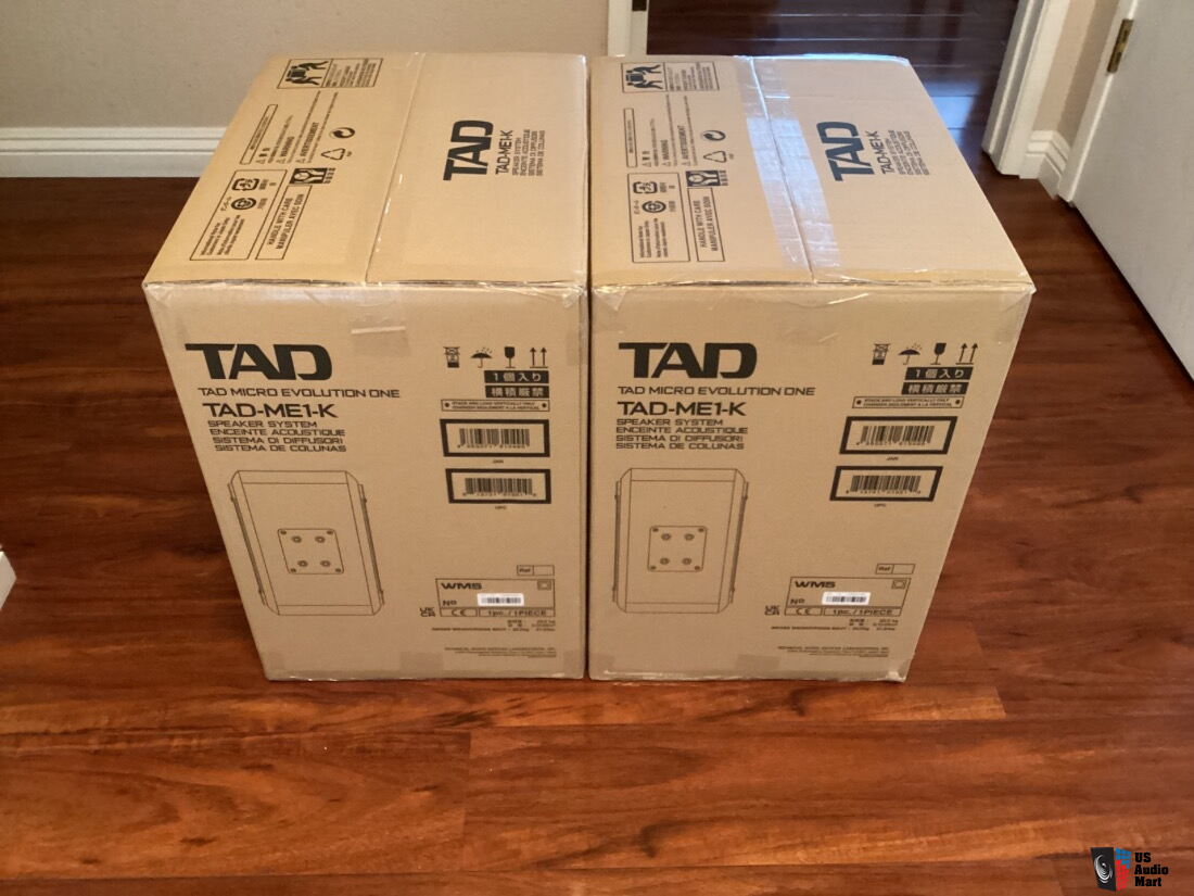 TAD ME1-K speakers in piano black. Brand new! Photo #5615444 - US Audio ...