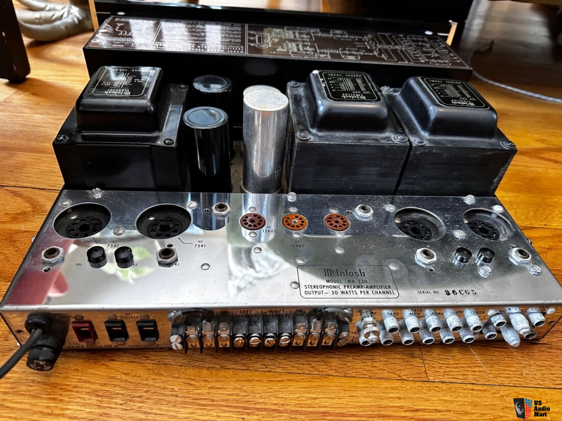 Restored McIntosh MA230 & MR67 Combo with Wood Cabinets Photo #5621192 ...
