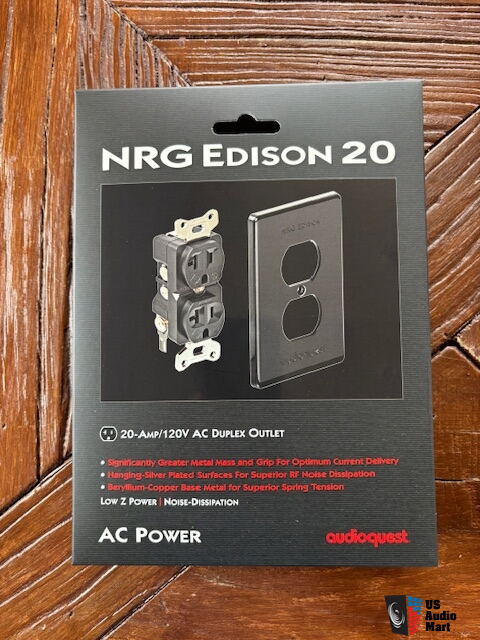 Audioquest NRG Edison Duplex Wall Outlet. 20 amp version Photo #5623282 ...