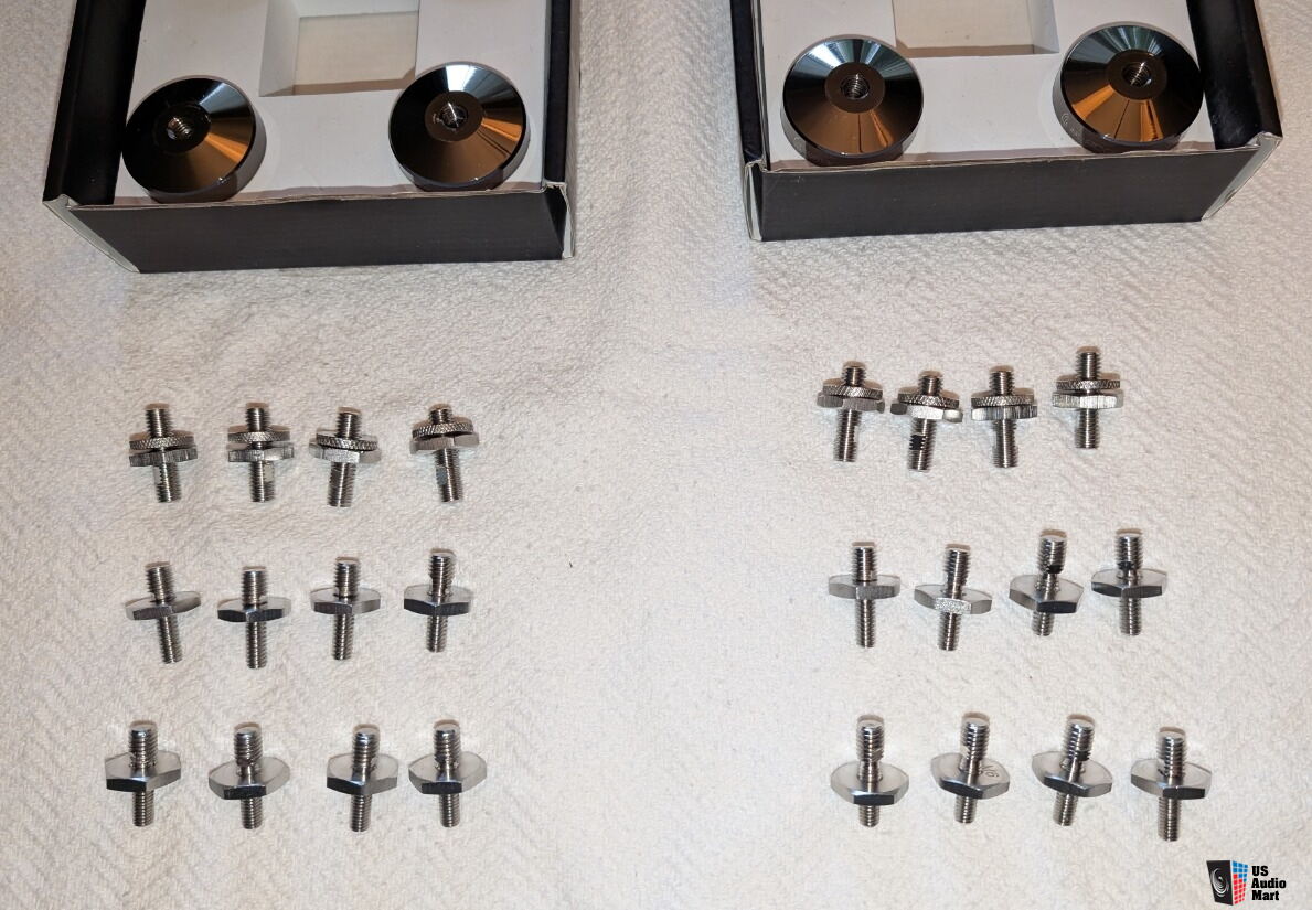 IsoAcoustics GAIA III speaker isolators (2 sets of 4 with carpet discs ...
