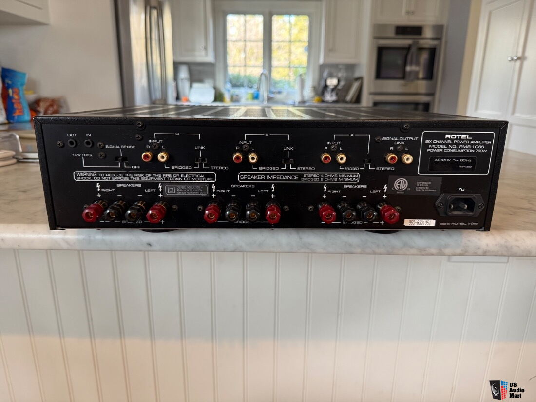 Rotel RMB-1066 Six-Channel Power Amplifier - Excellent Condition Photo ...