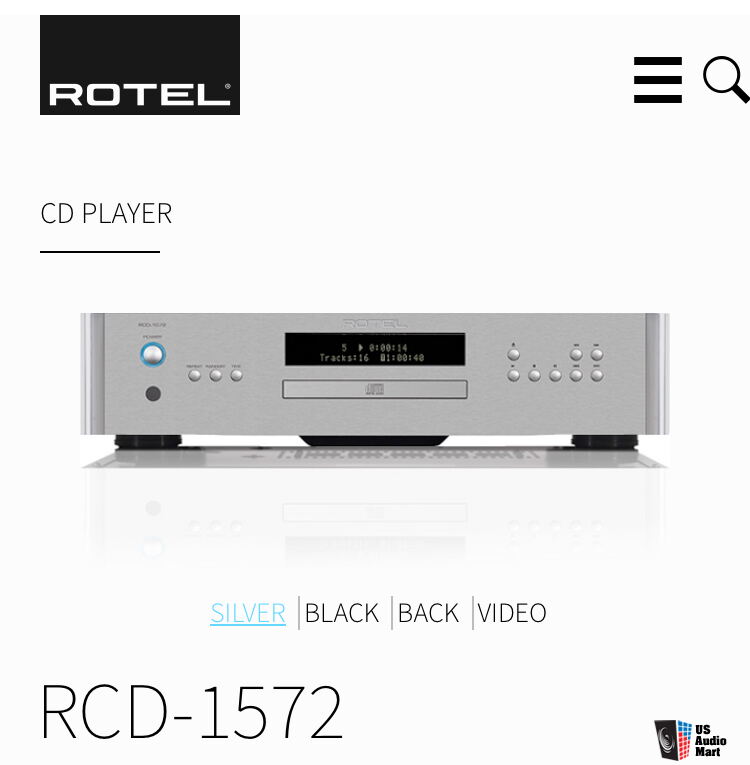 Rotel RCD-1572 cd player. New in box Photo #5628322 - US Audio Mart