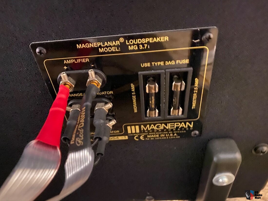 magnepan 3.7I in black with Mye stands Photo #5631004 - US Audio Mart