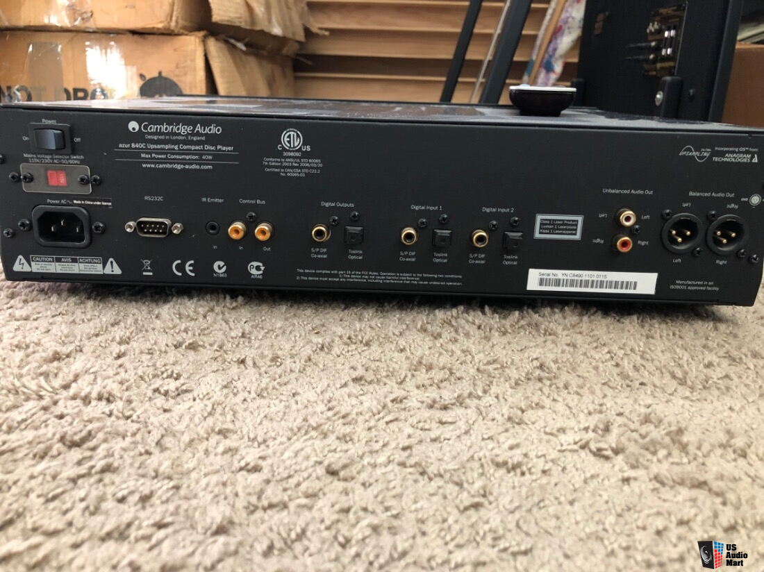 Cambridge AZUR 840C CD Player Photo #5631274 - US Audio Mart