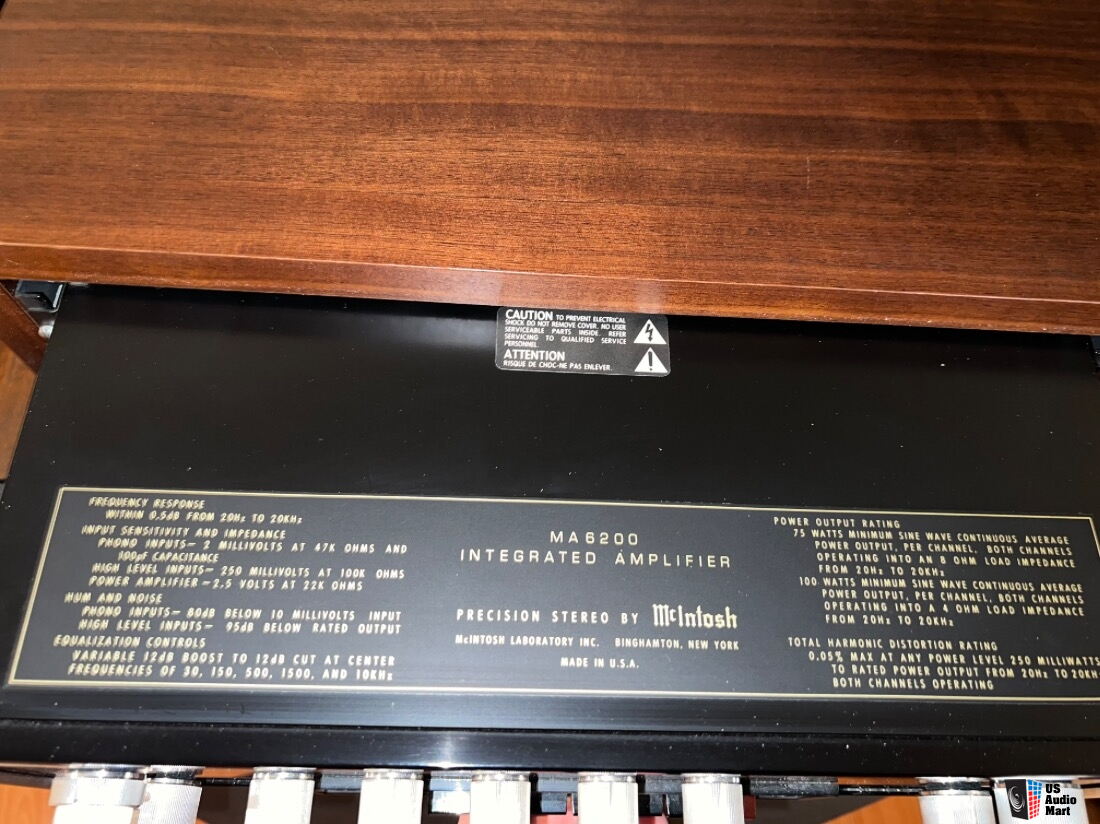Mcintosh MA6200 intergrated amplifier - RARE 1991 (last year production ...