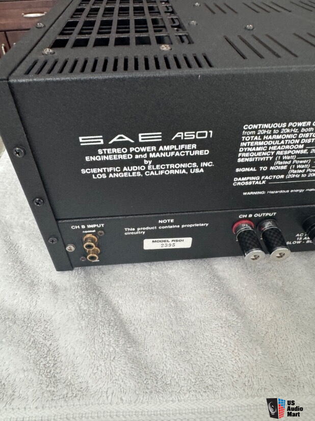 SAE A501 Power Amp Photo #5636456 - Canuck Audio Mart