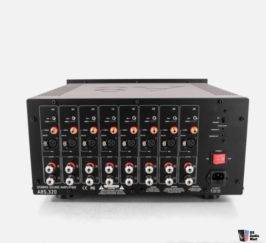 Starke Sound A8S.320 320 watts x 8 30 watts Class A multi channel amp ...