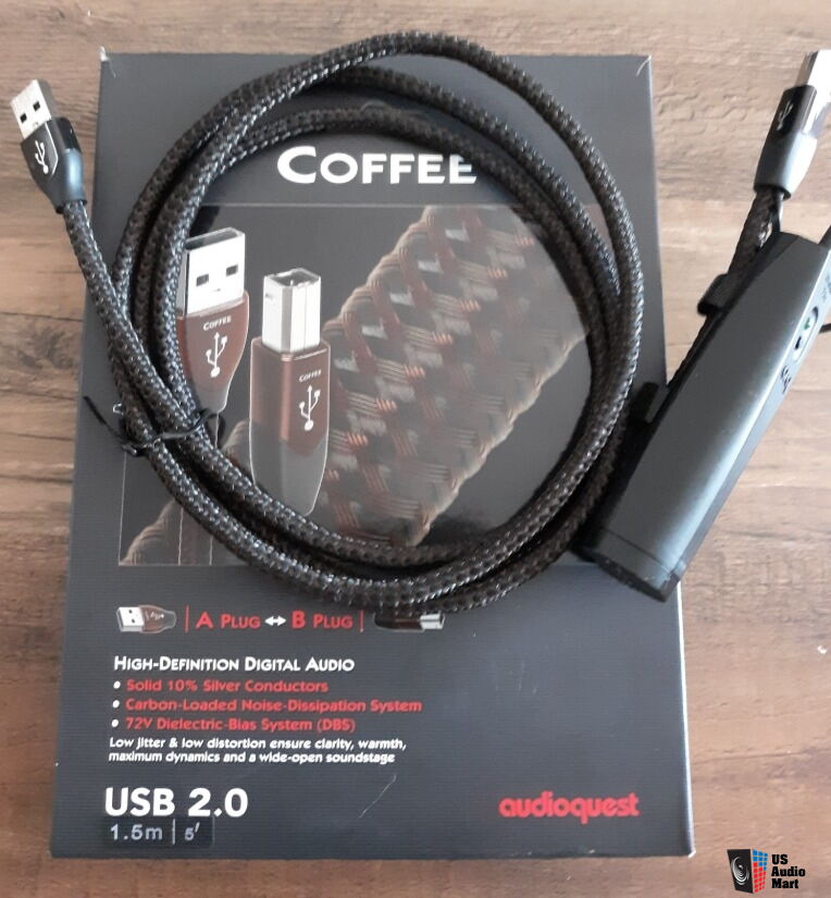 AudioQuest 1.5M Coffee USB Cable (Type A to B) For Sale - US Audio Mart