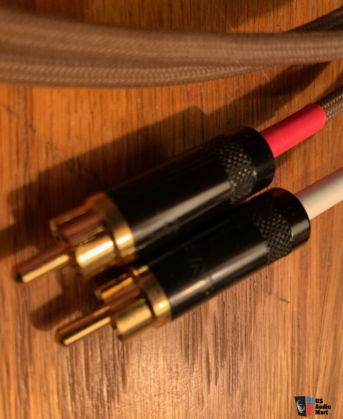 Custom boutique RCA cables, low capacitance, 1M, brand new (two pairs ...