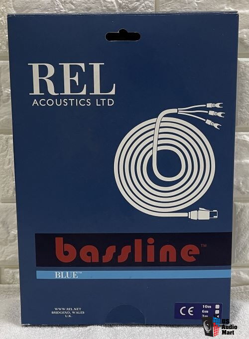 REL Bassline Blue Cable 3M Photo #5643979 - US Audio Mart