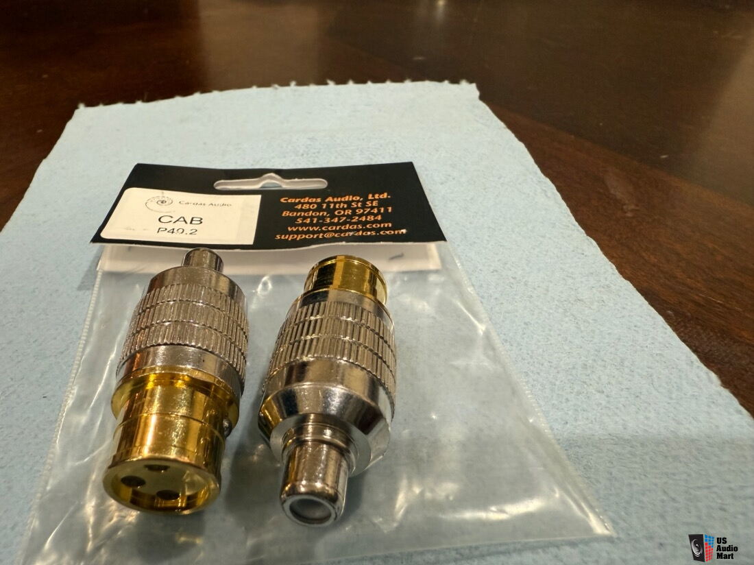 Cardas XLR to RCA adapters (Pair) Photo #5645489 - Canuck Audio Mart