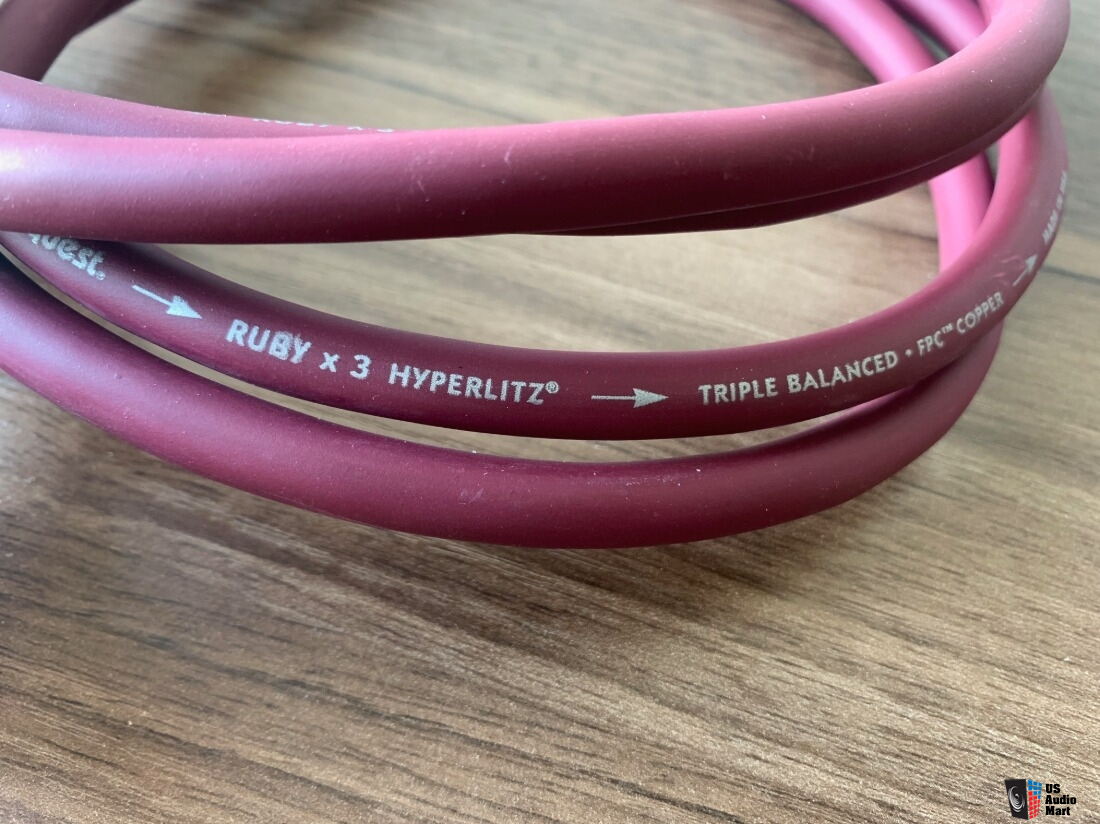 AudioQuest Ruby X3 Hyperlitz 1M XLR Interconnect Audio Cables Photo ...