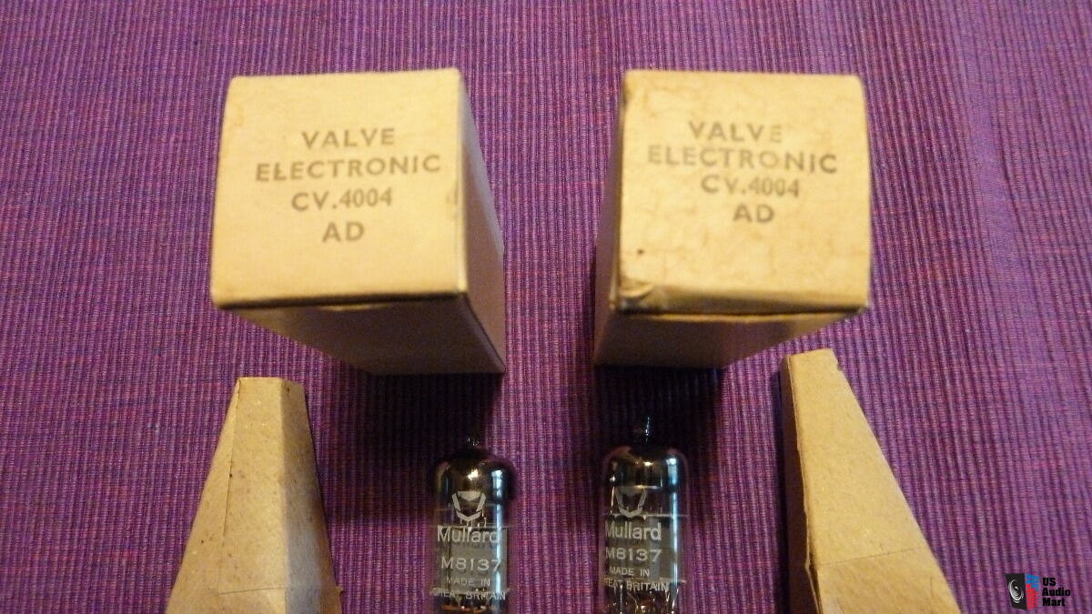 Mullard 12ax7/M8137/CV4004. NIB Pair. MATCHING DATE CODES. Perfect ...