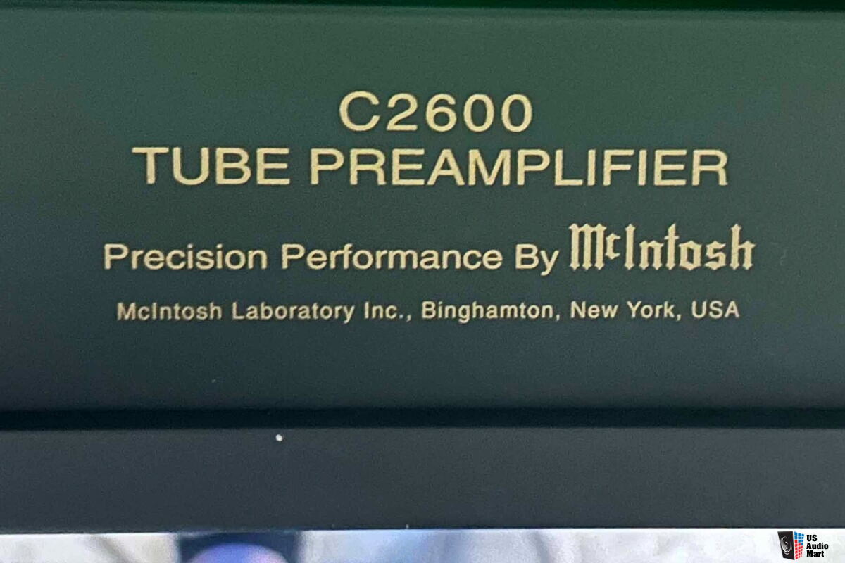 McIntosh C2600 Vacuum Tube Preamp with built in DAC Photo #5663567 - US ...