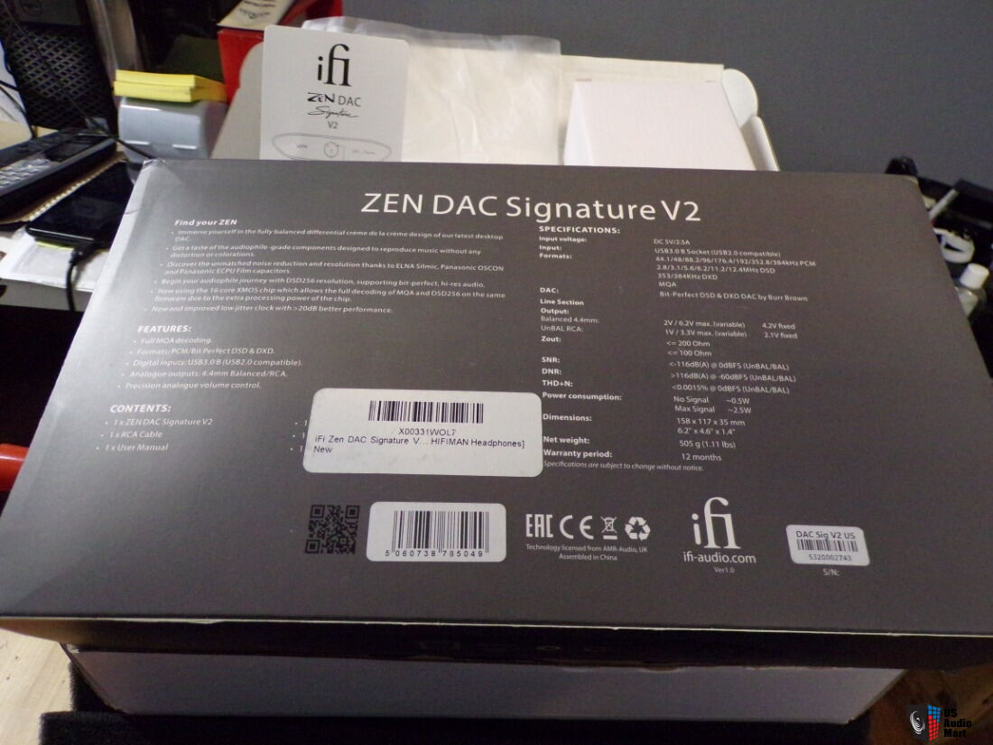 ifi zen dac signature v2 Photo #5665238 - US Audio Mart