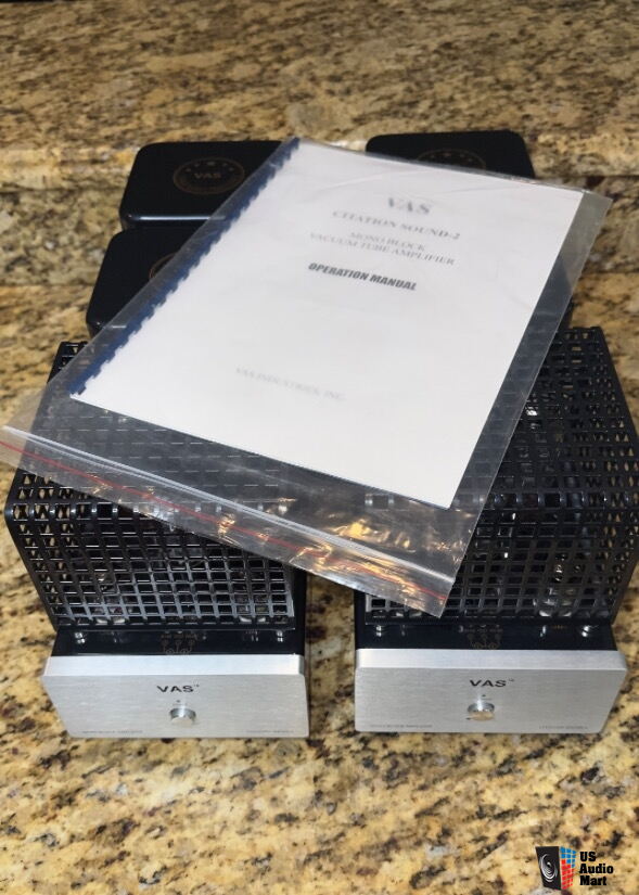 VAS Citation 2 Tube Monoblock Amplifiers Photo #5666178 - US Audio Mart