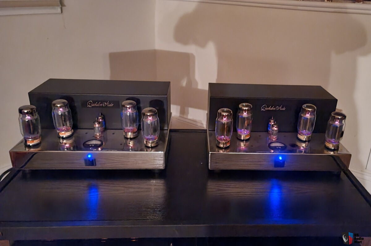 Quicksilver V4 Monoblock Tube Amplifiers : Blue Light Version For Sale ...