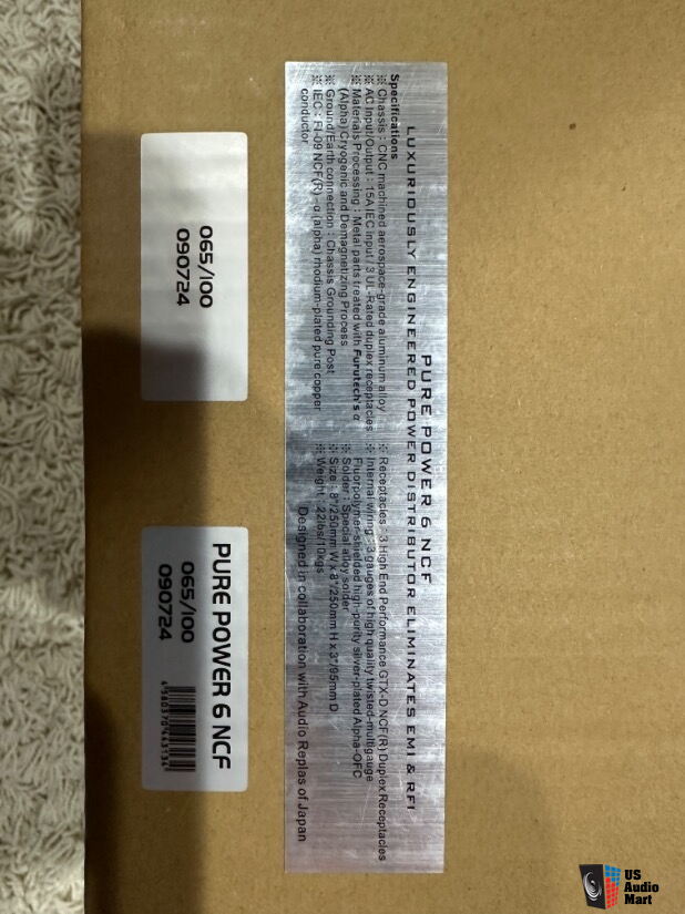 Furutech Pure Power 6 NCF NEW For Sale - US Audio Mart