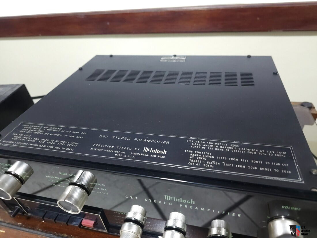 McIntosh C27 Preamplifier and McIntosh MC 250 Solid State Power Amplier ...
