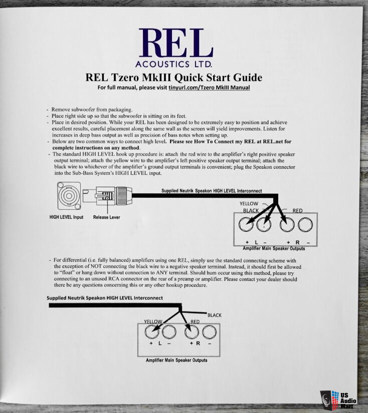REL TZero MK III Photo #5684298 - US Audio Mart