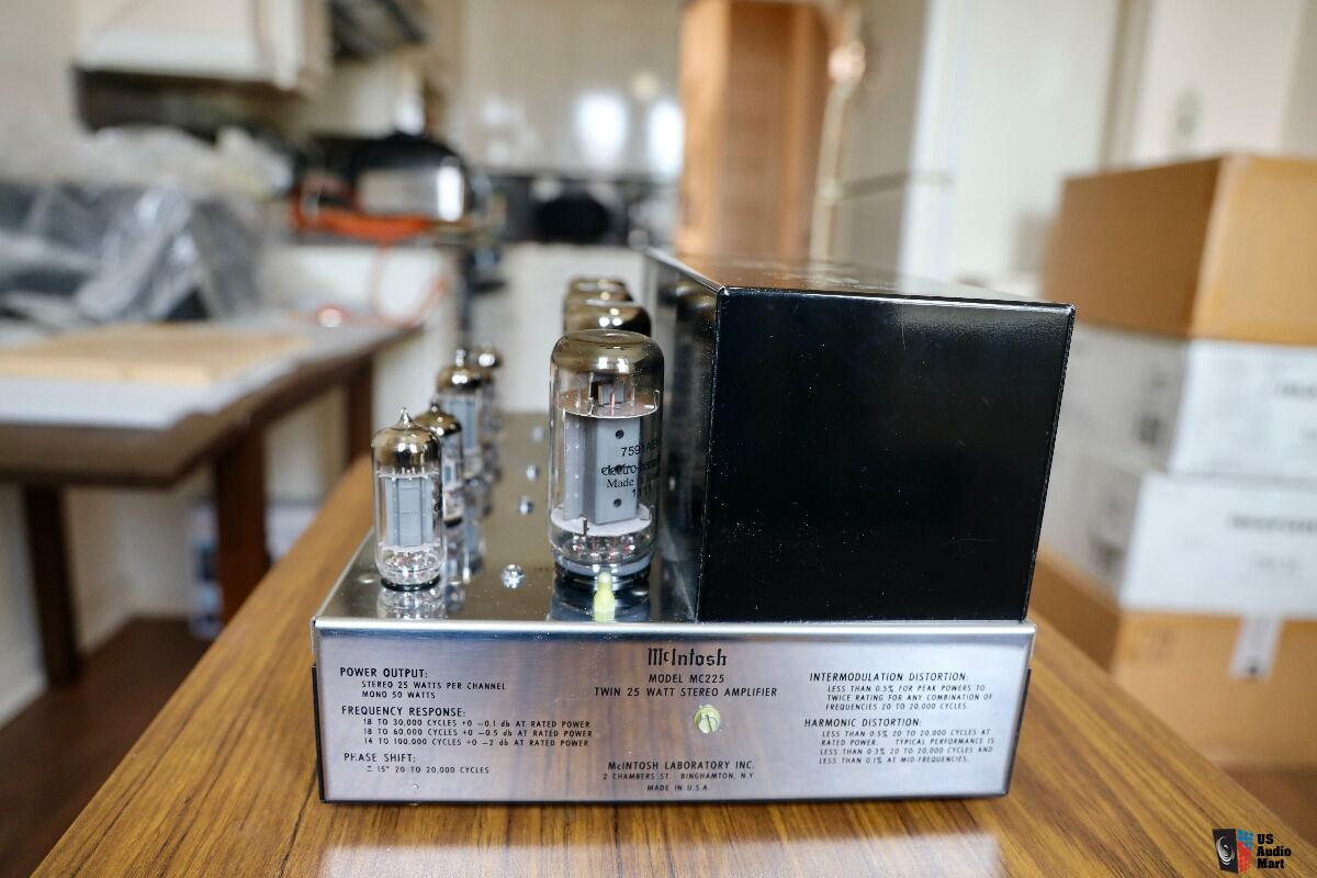 McIntosh MC225 Vacuum Tube Stereo Amplifier ( All Original 1961-1967 ...