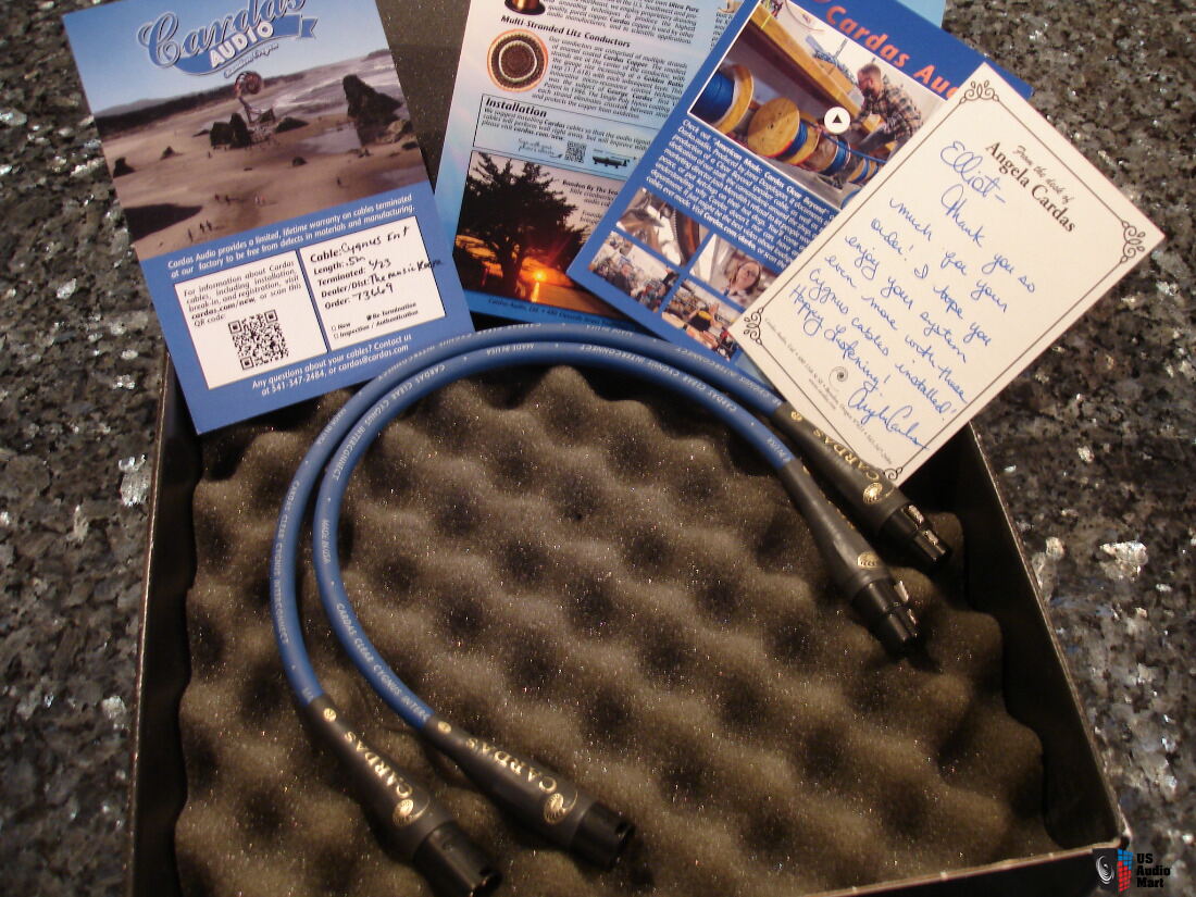 Cardas Clear Cygnus .5M XLR with packaging Excellent For Sale - Canuck ...