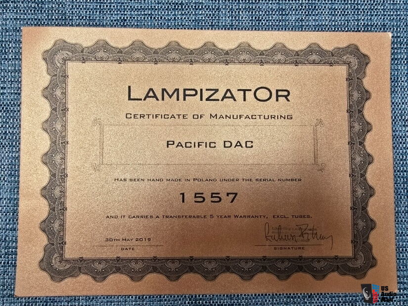 Lampizator Pacific 1 | Balanced with Volume Control | Duracell Finish ...