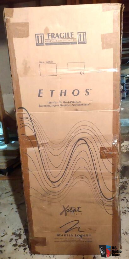 Martin Logan ETHOS electrostatic loudspeakers Cherry Photo #5697374 ...