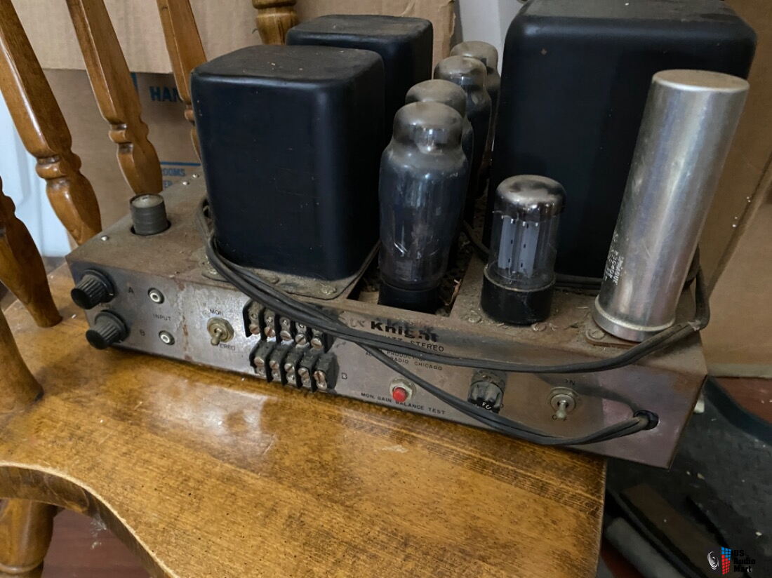 Vintage Knight Tube Stereo Amplifier w/ British power tubes . As is for ...